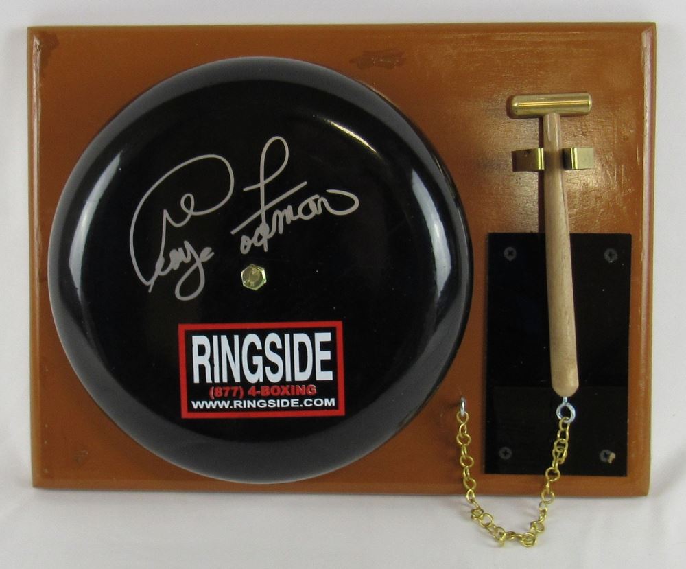 George Foreman Signed Authentic Ringside Boxing Bell (Foreman COA)