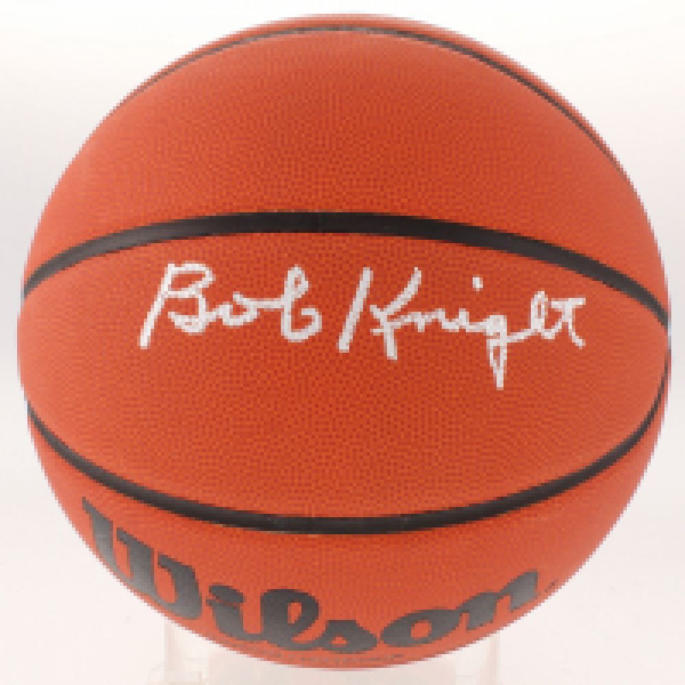 Bob Knight Signed Basketball (Schwartz COA)