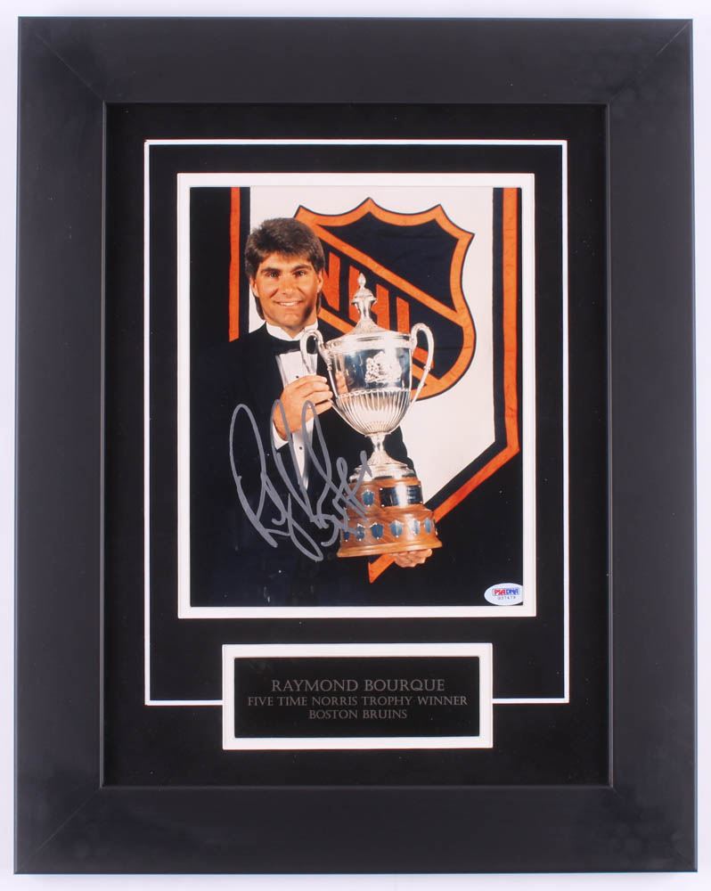 Ray Bourque Signed Boston Bruins 15x19 Custom Framed Photo Display (PSA ...