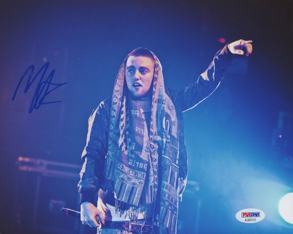 Mac Miller Signed 8x10 Photo (PSA Hologram)