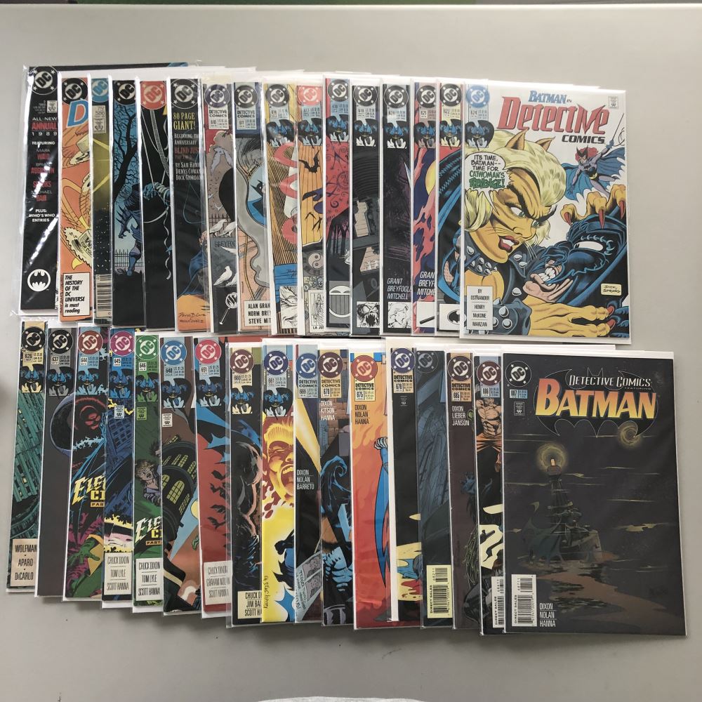 Lot of (33) 1987-1995 "Detective Comics" 1st Series DC Comic Books from ...