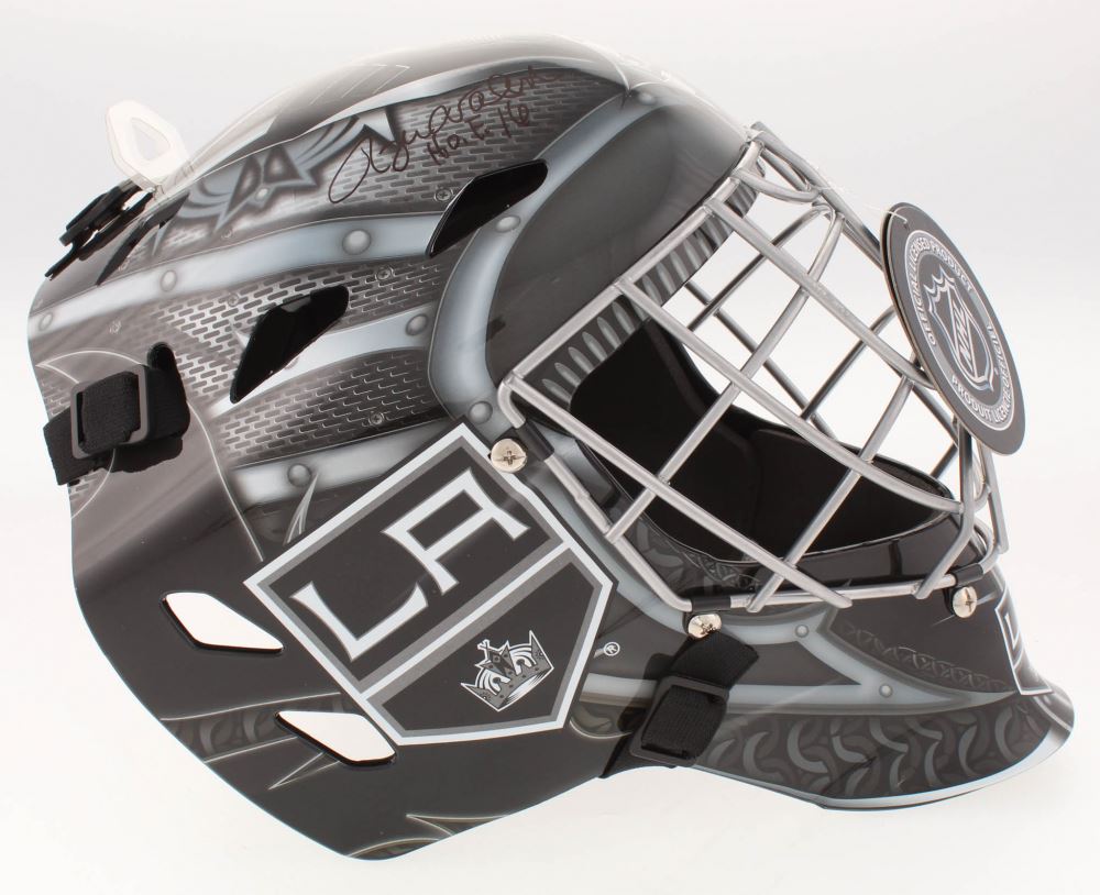 Rogie Vachon Signed Los Angeles Kings Full Size Goalie Mask Inscribed ...