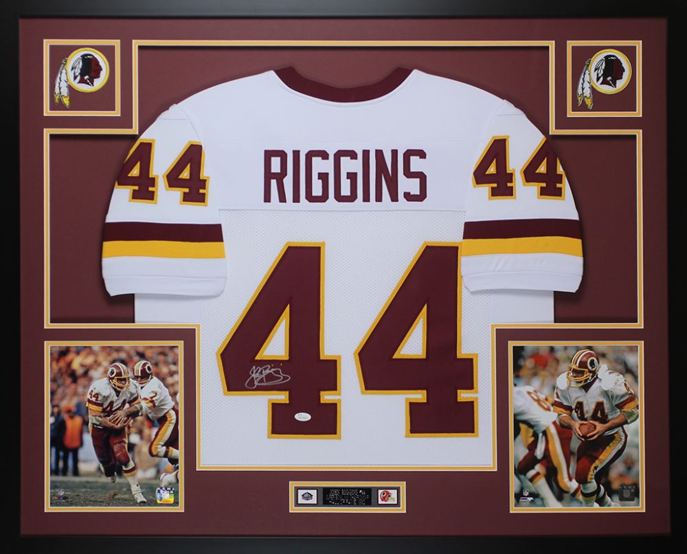 John Riggins Signed Redskins 35x43 Custom Framed Jersey (JSA COA)