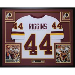 John Riggins Signed Redskins 35x43 Custom Framed Jersey (JSA COA)