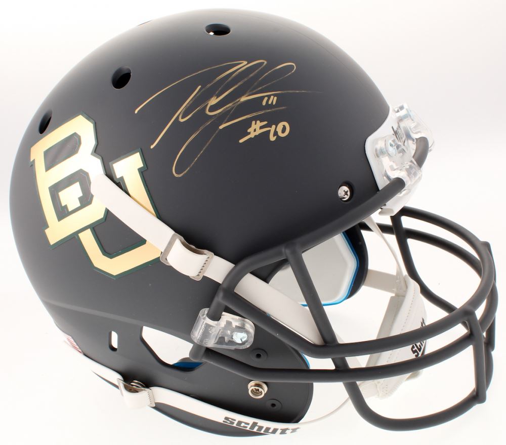Robert Griffin III Signed Baylor Bears Full-Size Custom Matte Grey ...