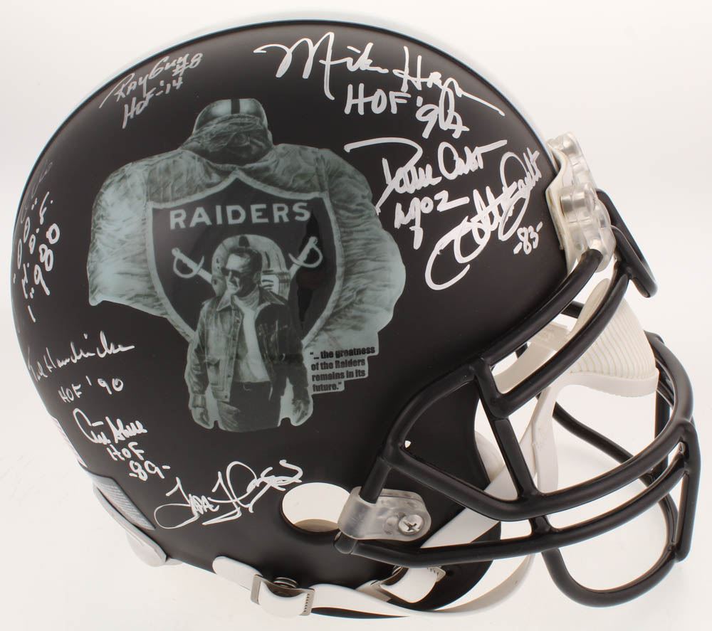 Oakland Raiders "Greats" Full-Size Helmet Signed By (22) With Odis ...
