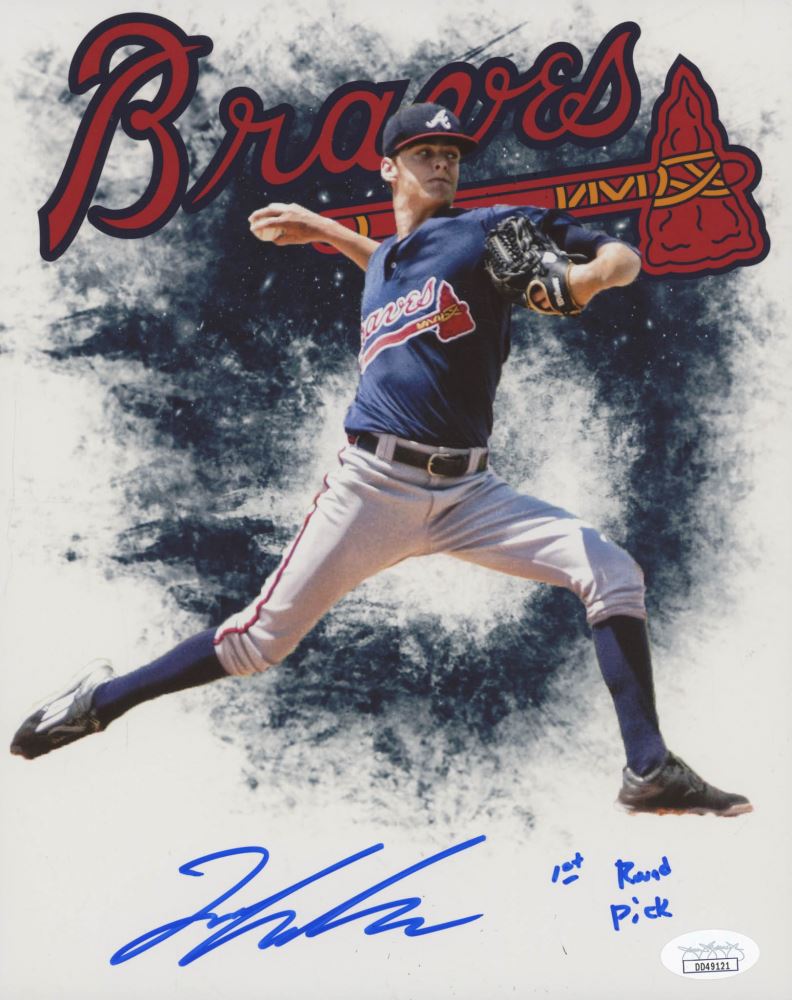Ian Anderson Signed Atlanta Braves 8x10 Photo Inscribed "1st Round Pick ...