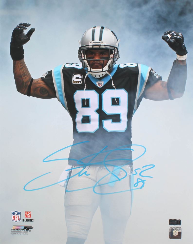Steve Smith Sr. Signed Carolina Panthers 16x20 Photo (Radtke COA)