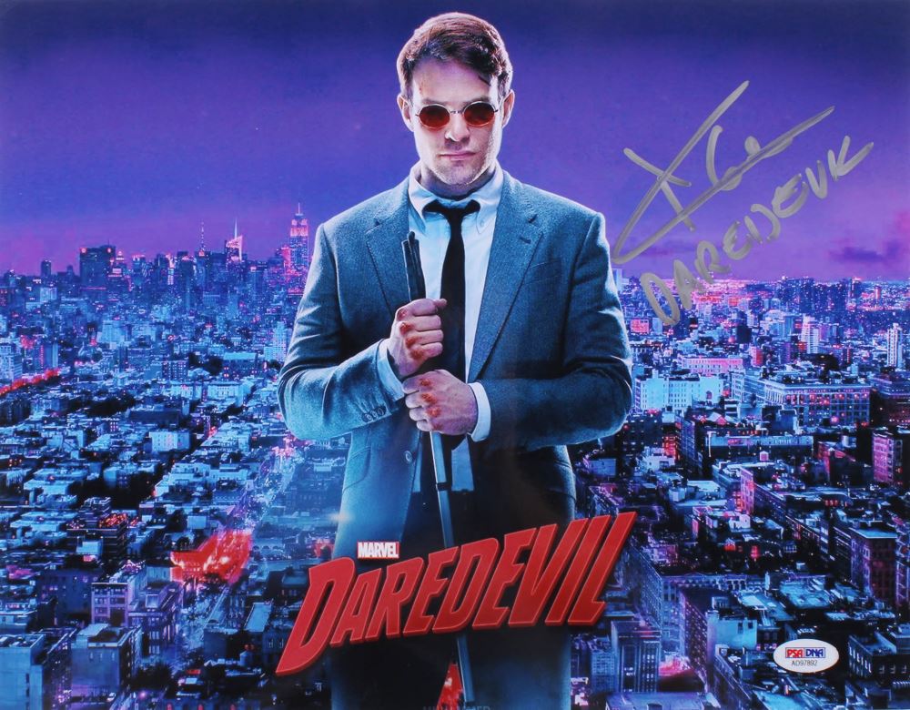 Charlie Cox Signed "Daredevil" 11x14 Photo Inscribed "Daredevil" (PSA COA)
