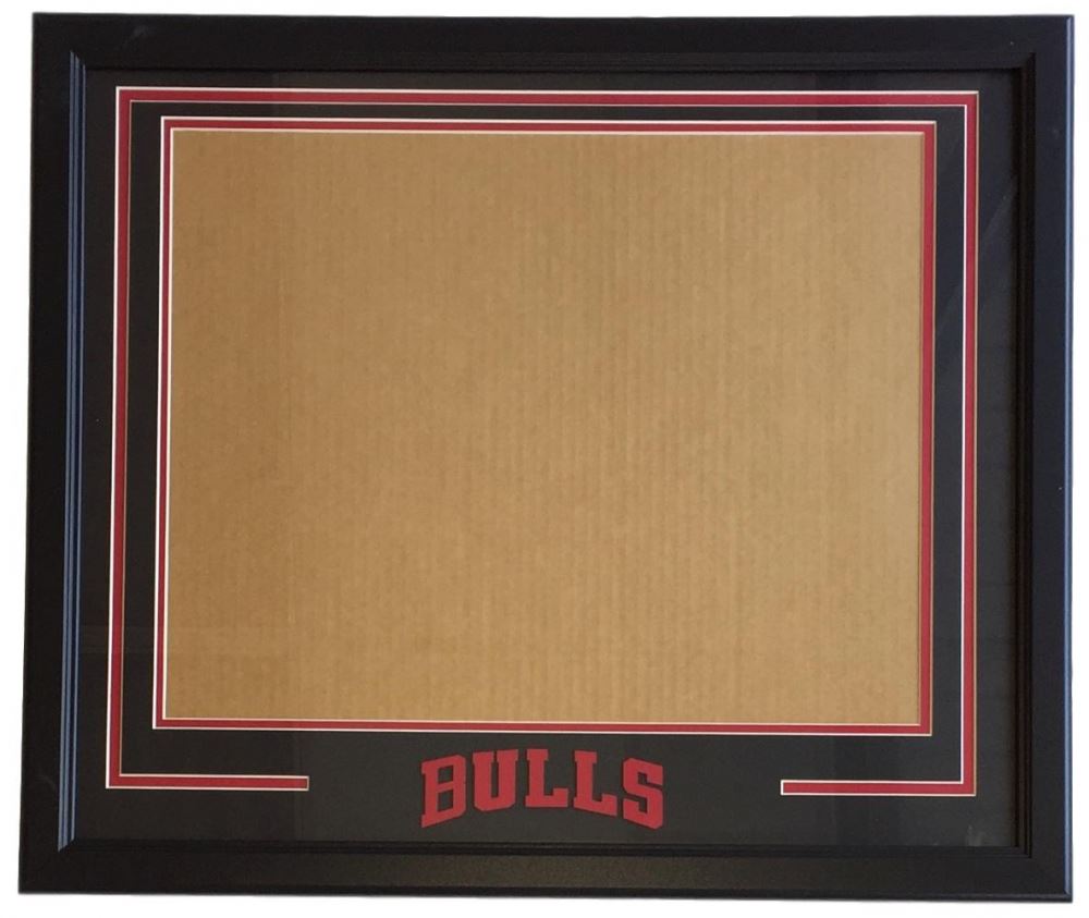 Chicago Bulls 22x27 Custom Framed Photo Kit Display