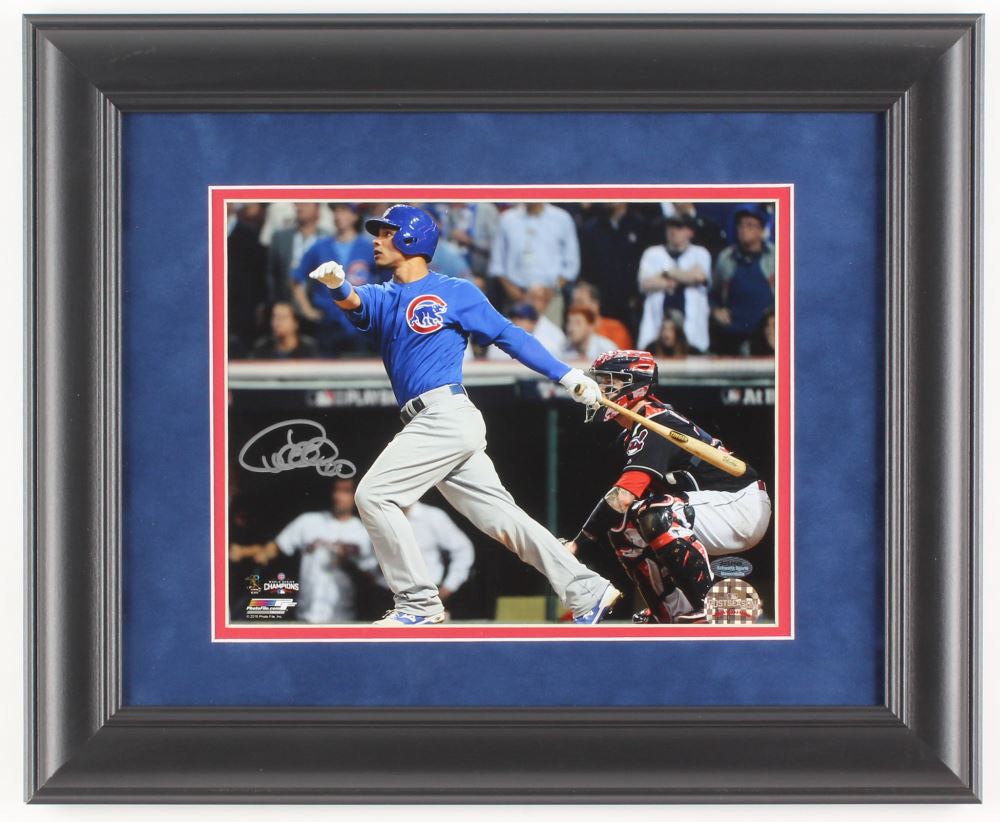 Willson Contreras Signed Chicago Cubs 2016 World Series 14x17 Custom ...