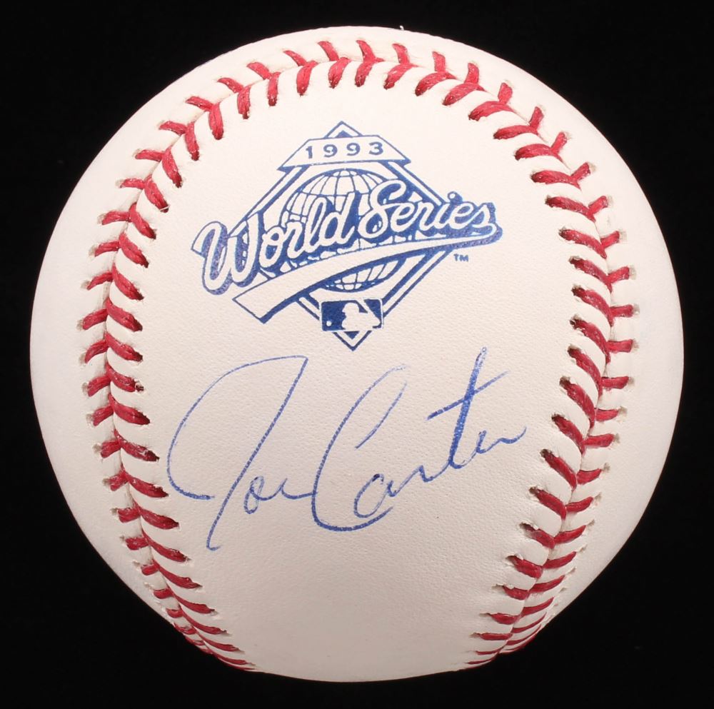 Joe Carter Signed 1993 World Series Baseball (JSA COA)