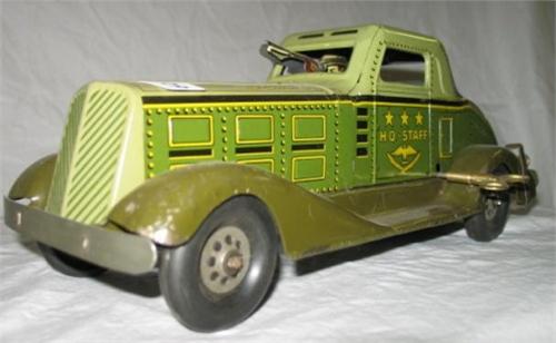 1930s Marx HO Staff Car-orginial