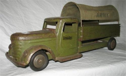 1940s Early Structo Army Truck-orginial