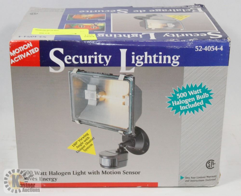 500 WATT HALOGEN LIGHT WITH MOTION SENSOR