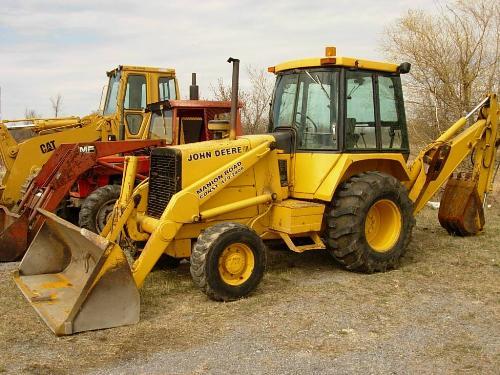 1985 John Deere 410B Turbo Backhoe, SN 2203037