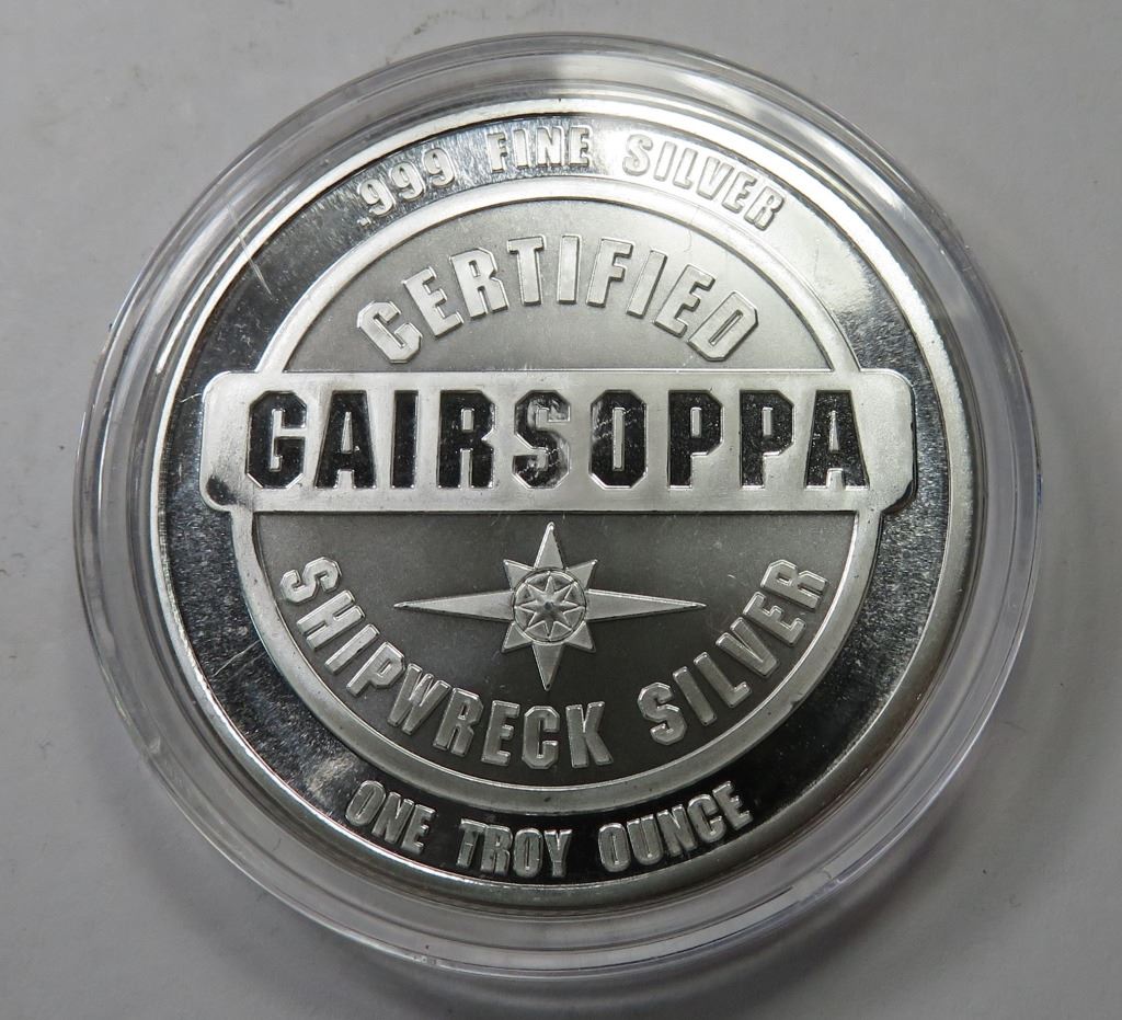 1 oz GAIRSOPPA Shipwreck Silver Round