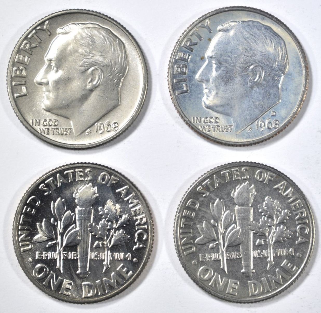 $81 FACE VALUE MIXED P&D BU ROOSEVELT DIMES