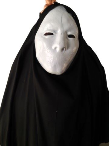 Hell Fest White Mask Killer Screen Worn Movie Costumes