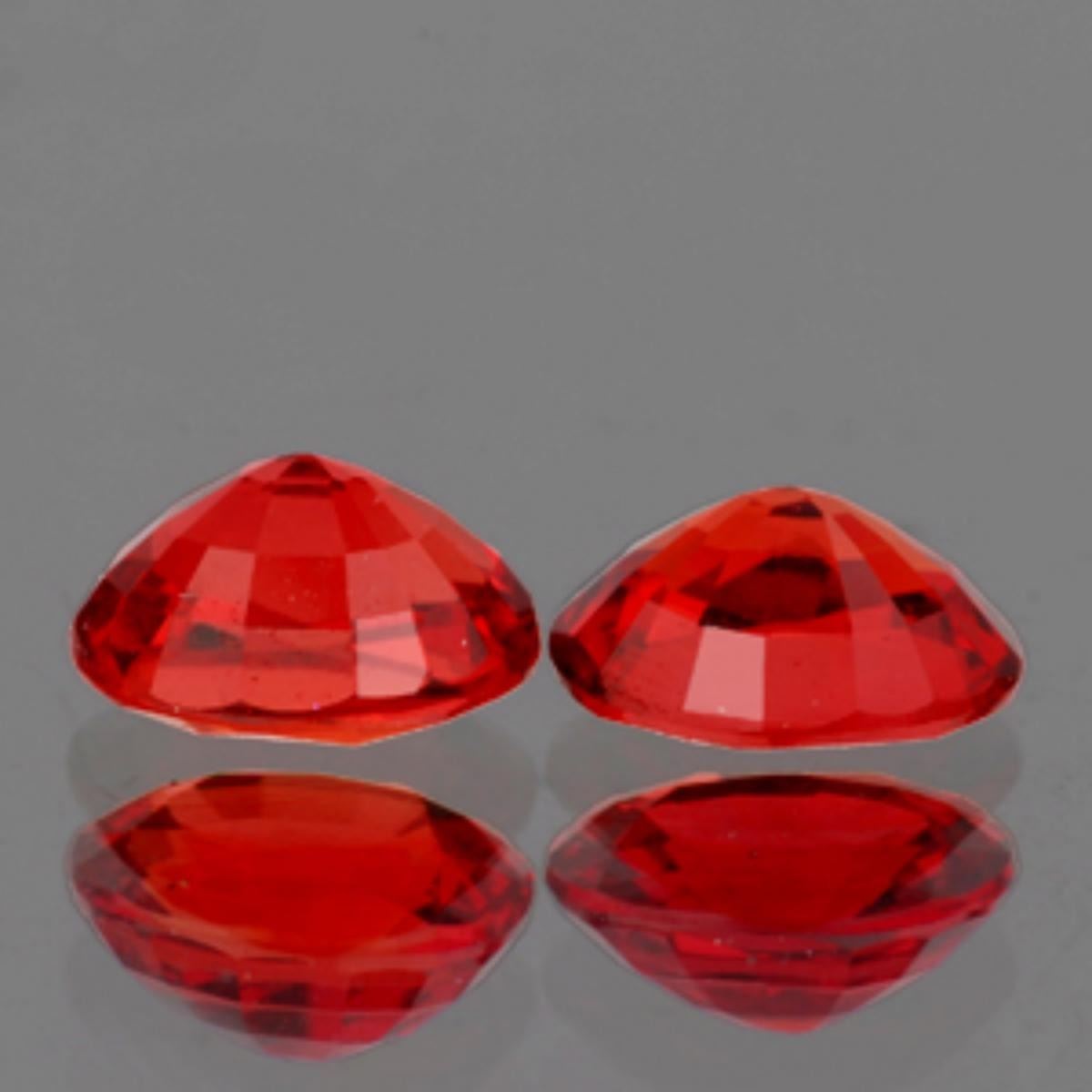 Natural Burma Ruby Pair 5x4 MM - VVS