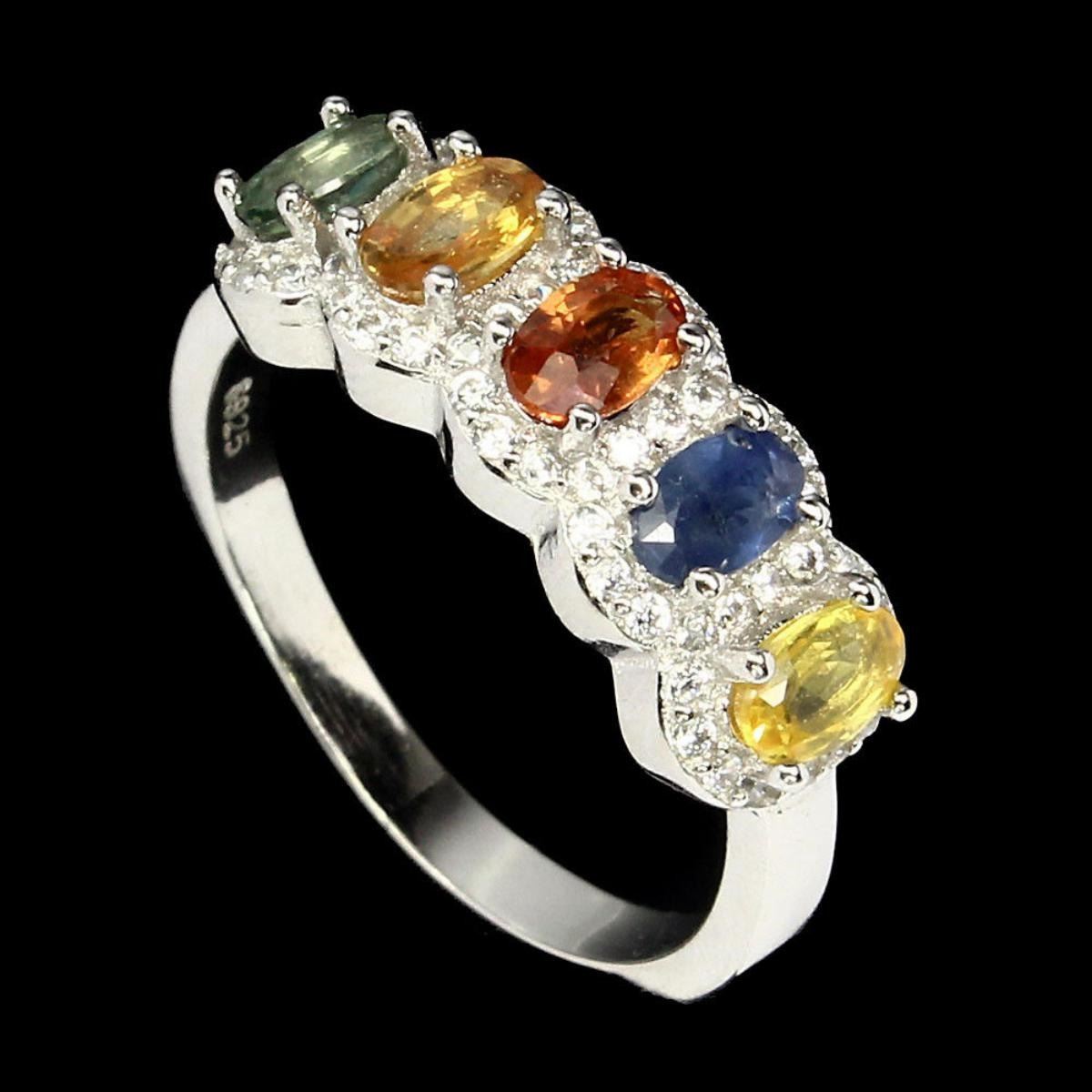 Natural Fancy Color Sapphire Ring