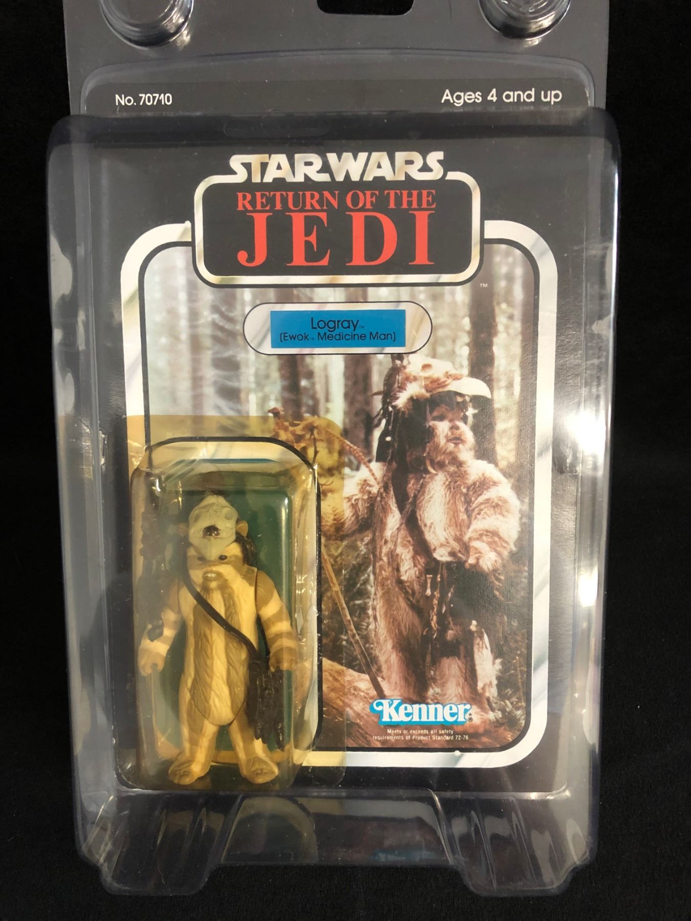 Vintage Star Wars Logray Ewok ROTJ Kenner Action Figure 1983