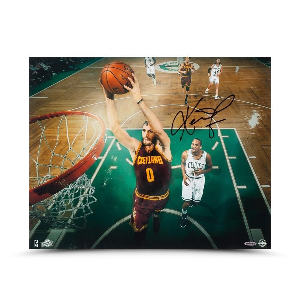 Kevin Love Signed Cavaliers Fast Break Jam 16x20 Photo (UDA COA)