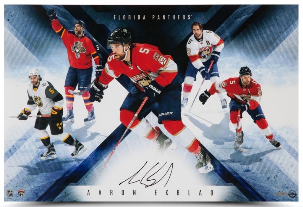Aaron Ekblad Signed Panthers "Panthers Collage" 16" x 24" Photo (UDA COA)