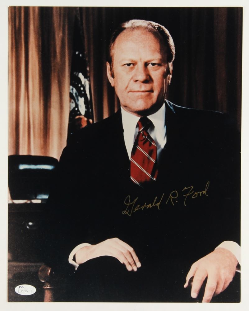 Gerald R. Ford Signed 11x14 Photo (JSA COA)
