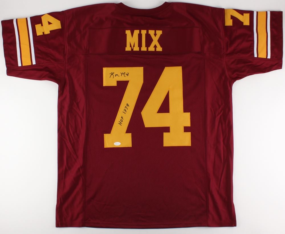 Ron Mix Signed USC Trojans Jersey Inscribed "HOF 1979" (JSA COA)