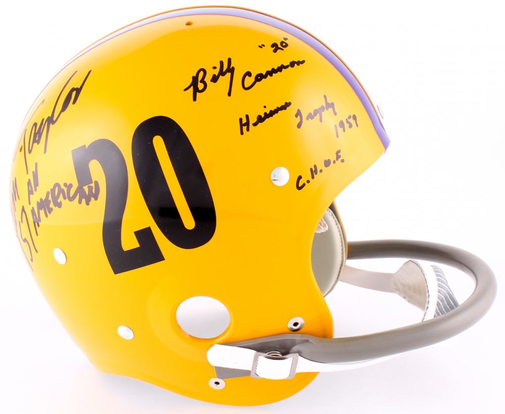Billy Cannon Jim Taylor Signed LSU Tigers Authentic Throwback ...