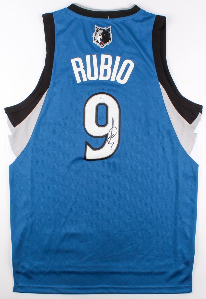 Ricky Rubio Signed Timberwolves Jersey (JSA COA)