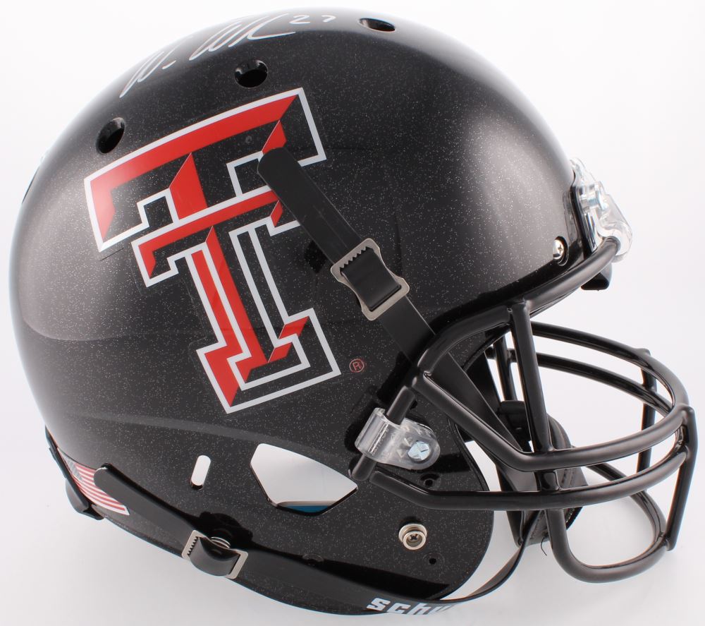 Wes Welker Signed Texas Tech Red Raiders Full-Size Helmet (Fanatics ...