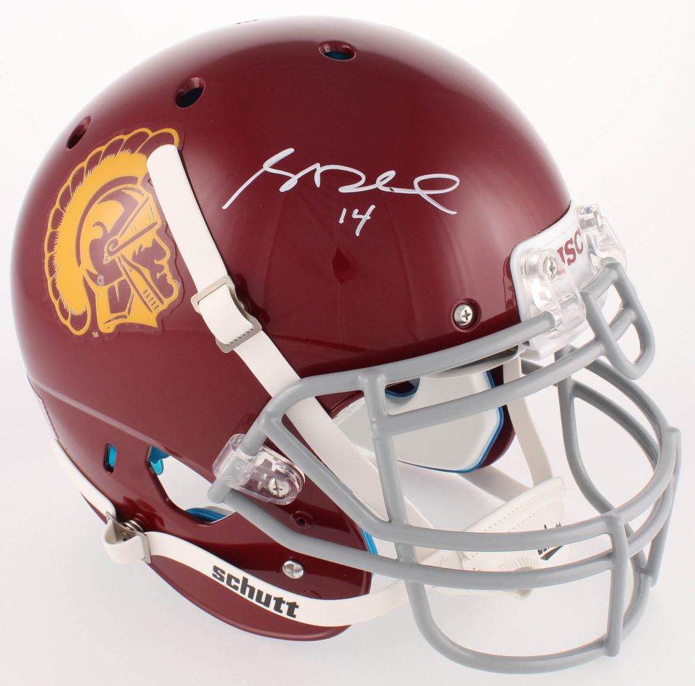 Sam Darnold Signed USC Trojans Full-Size Authentic On-Field Helmet ...