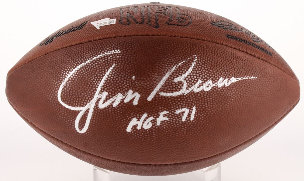 Jim Brown Signed Official NFL Game Ball Inscribed "HOF '71" (Fanatics)