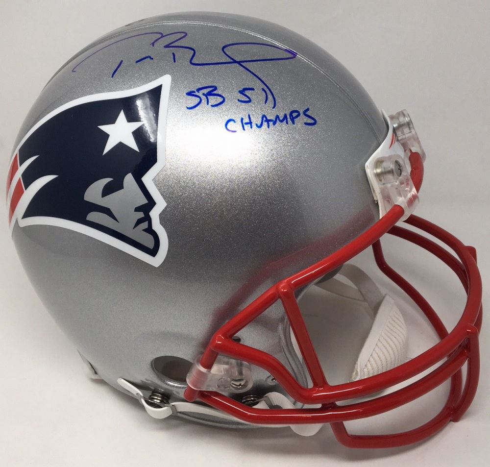 Tom Brady Signed Patriots Full-Size Authentic On-Field Limited Edition ...