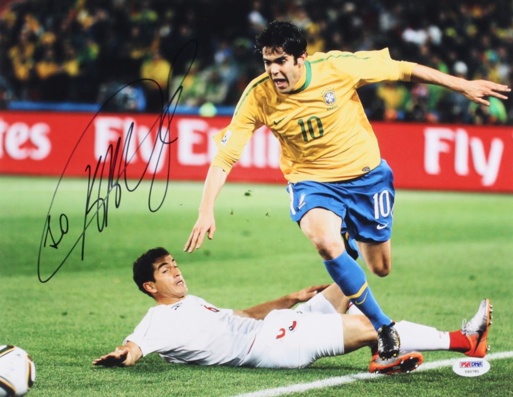 Kaka Signed Brasil 11x14 Photo (PSA COA)