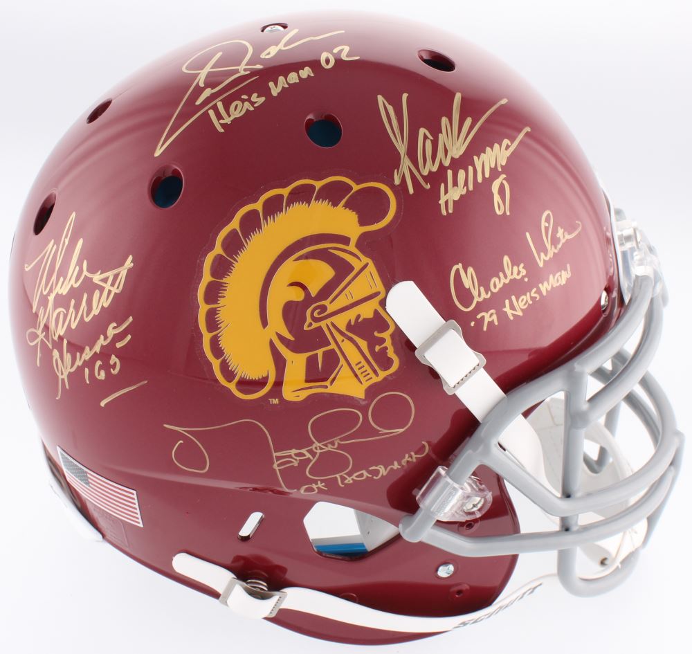 USC Trojans Full-Size Authentic On-Field Helmet Signed by (5) with ...