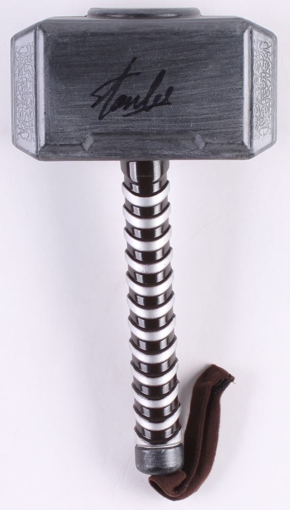 Stan Lee Signed Thor Hammer Movie Prop Replica (Radtke COA)