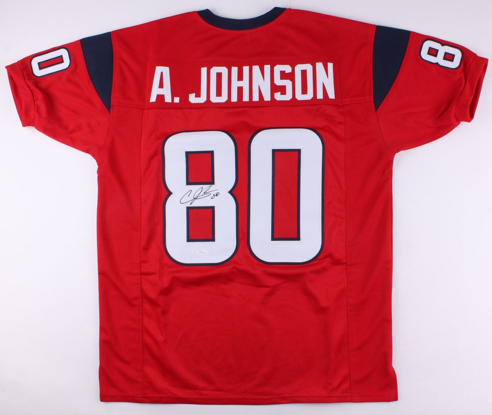 Andre Johnson Signed Texans Jersey (JSA COA)