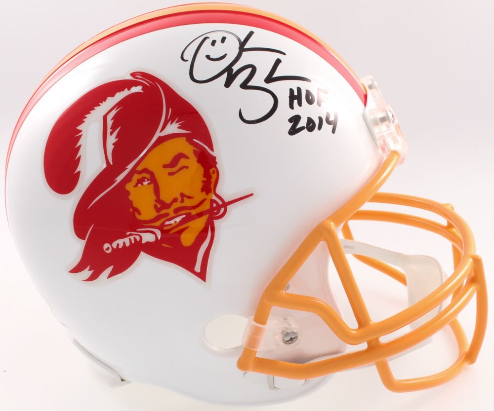 Derrick Brooks Signed Buccaneers Full-Size Throwback Helmet Inscribed ...