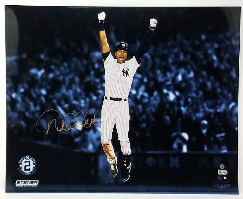 Derek Jeter Signed New York Yankees "Magic Moments" 16x20 Photo ...