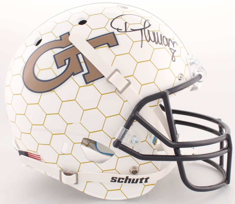Demaryius Thomas Signed Georgia Tech Yellow Jackets Full-Size Helmet ...