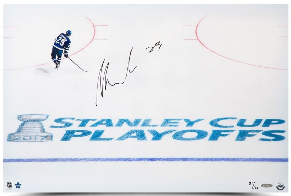 William Nylander Signed Maple Leafs "2017 Playoffs" 16x24 Limited ...