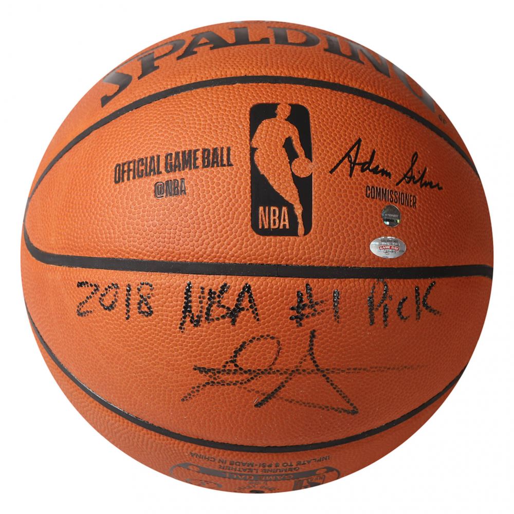 Deandre Ayton Signed LE Official NBA Game Ball Inscribed "2018 NBA #1 ...