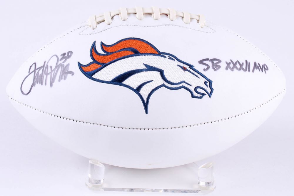 Terrell Davis Signed Broncos Football Inscribed "SB XXXII MVP" (Radtke COA)