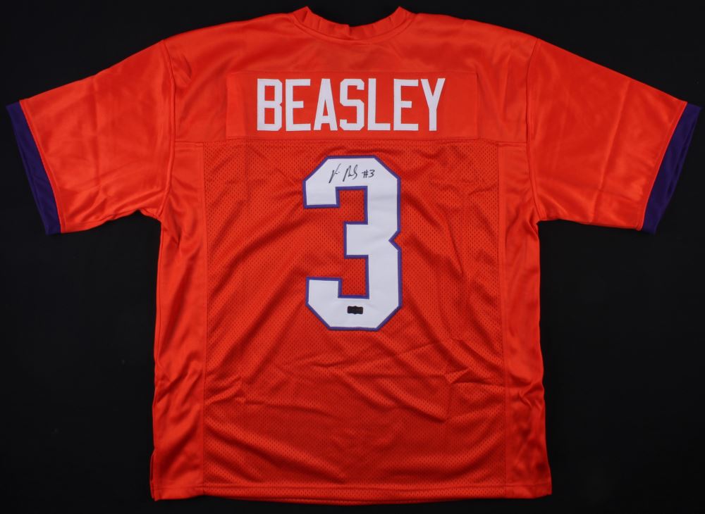 Vic Beasley Signed Clemson Tigers Jersey (Radtke COA)