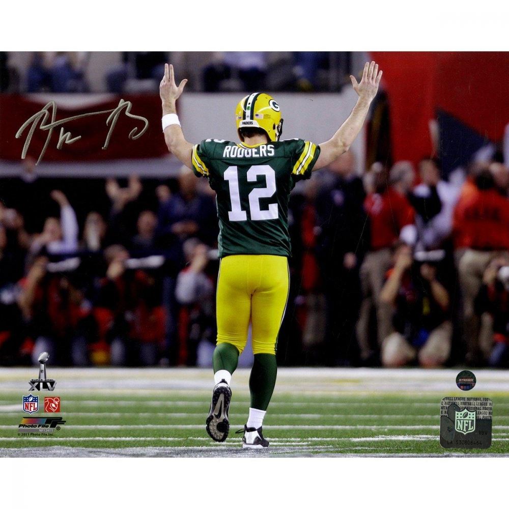 Aaron Rodgers Signed Packers "Super Bowl XLV" 8x10 Photo (Steiner COA)