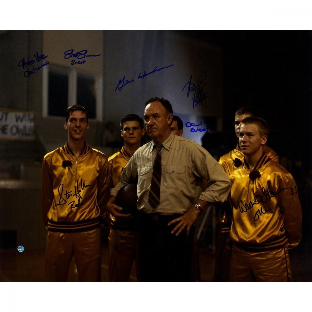 Hoosiers 16x20 Photo Cast-Signed by (8) with Gene Hackman, Brad Boyle ...