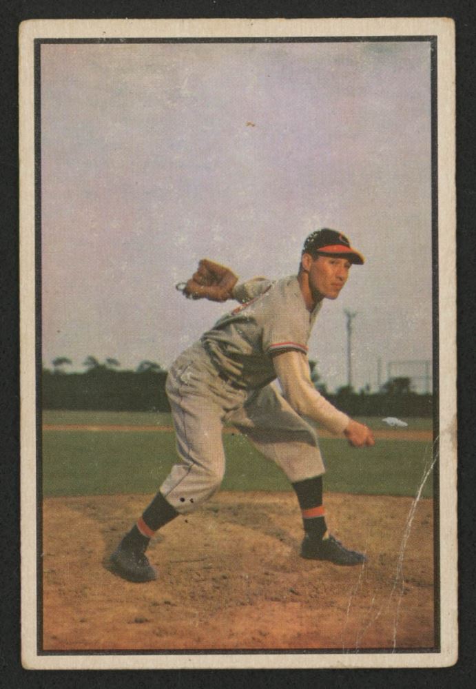 1953 Bowman Color #114 Bob Feller